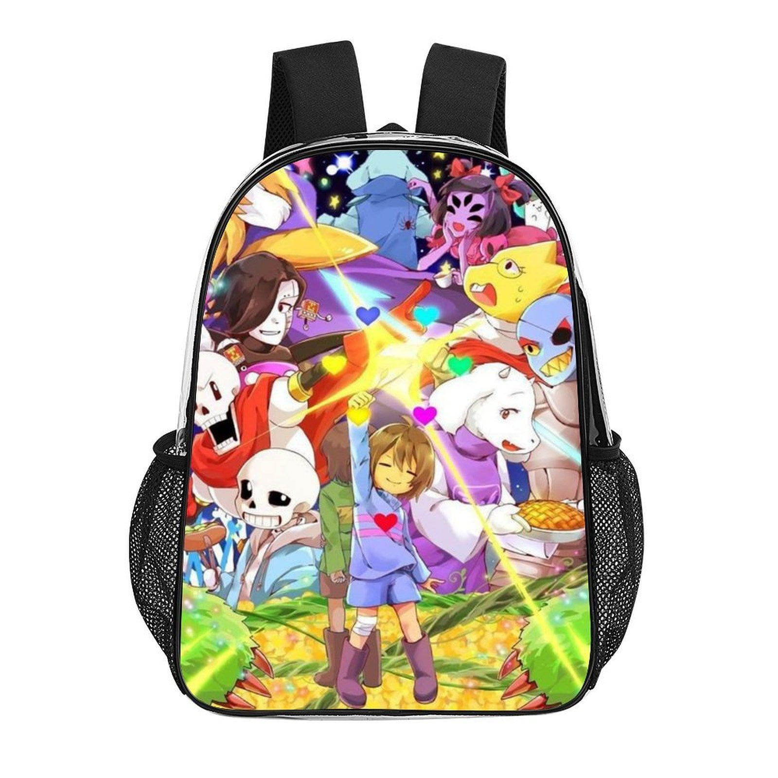 Chracters Game Undertale Clear Backpack Large Capacity Daypack Clear ...