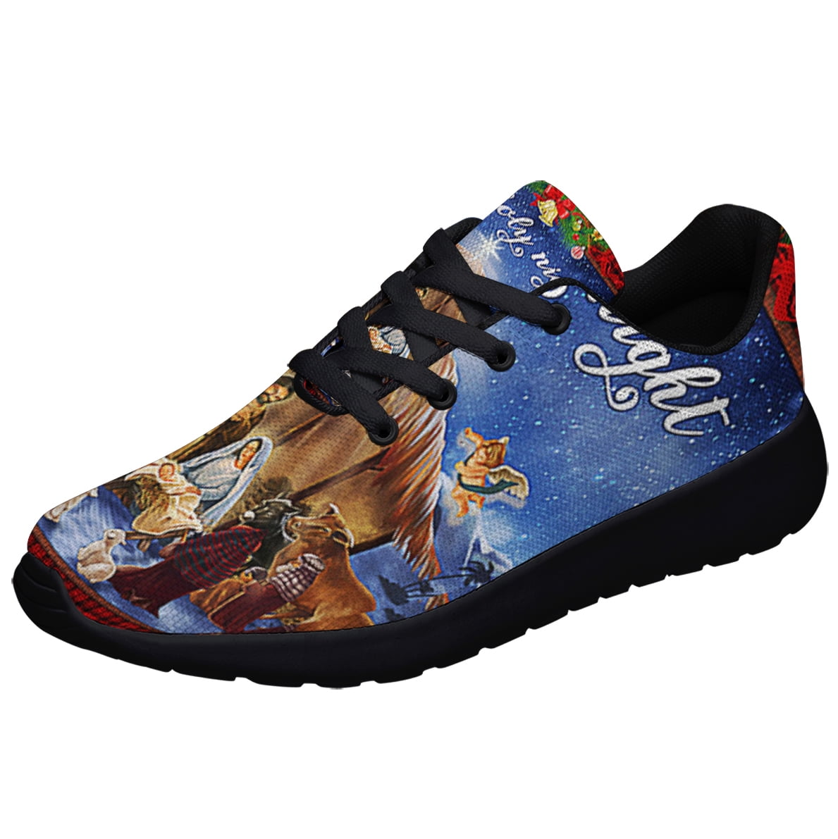 ChriStas Nativity Scene Oh Holy Night Jesus Was Born Shoes Sneakers ...