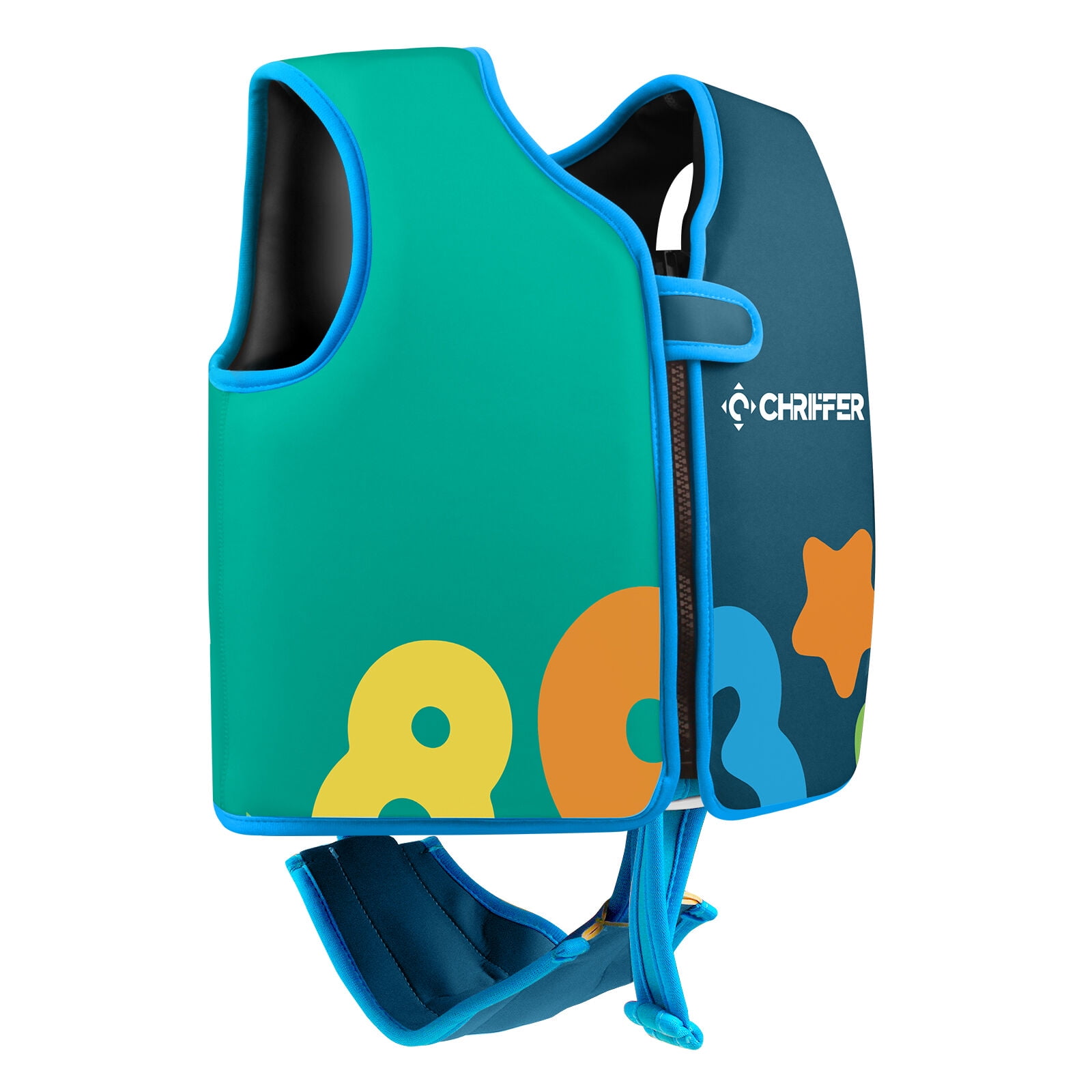 Chriffer Toddler Swim Vest Pool Floaties Jacket for 41-66 lbs 2-6 Years ...