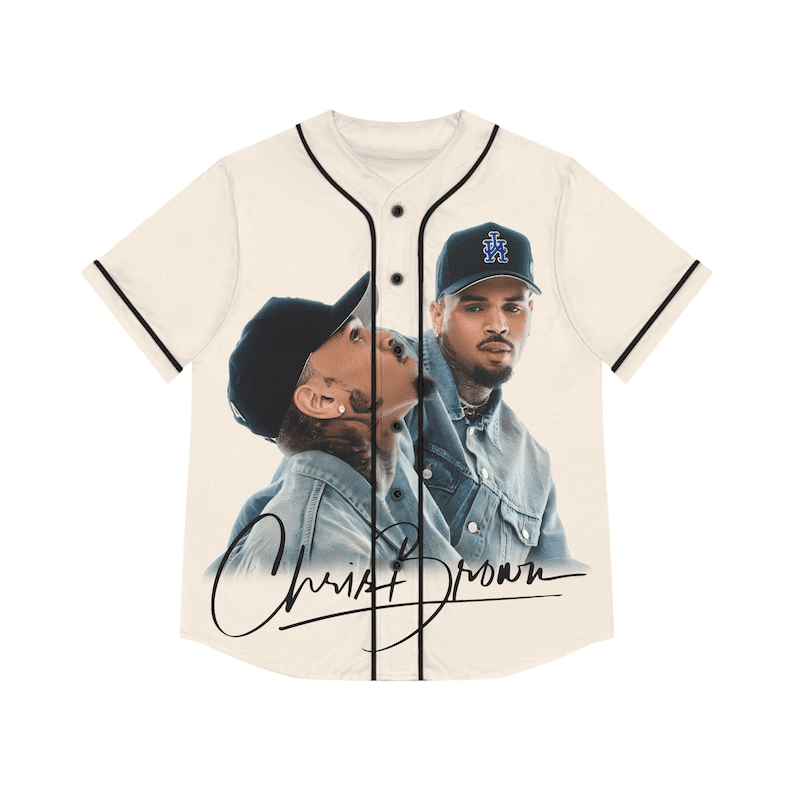 Chriis Br.own Bre.ezy B.owl XX 2025 Tour Baseball Jersey, 2025 Concert Outfit - Walmart.com