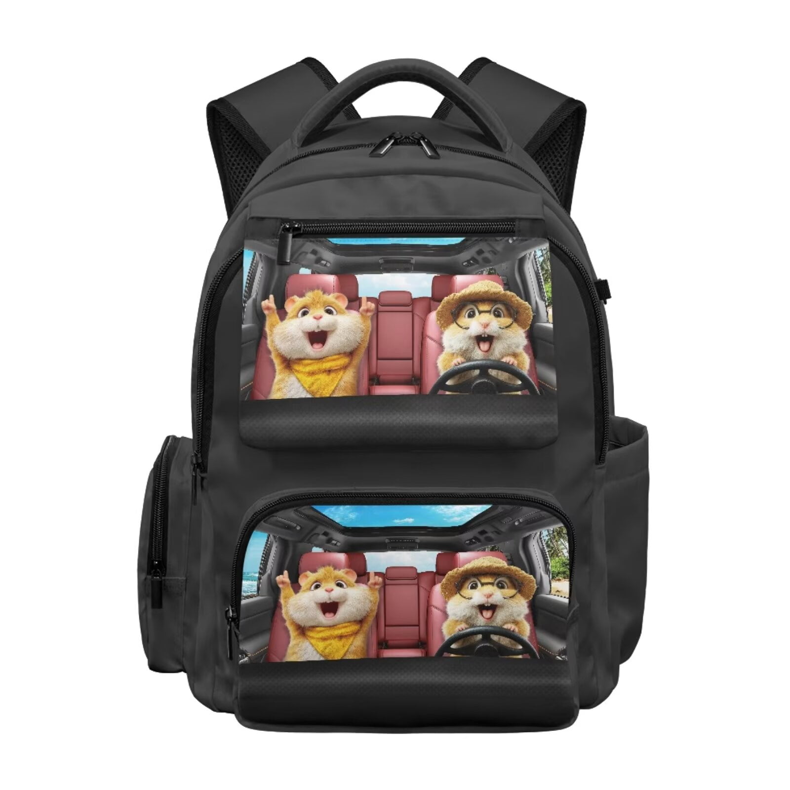 Chririnla Animal Print School Backpack for Kids Casual Front Pocket ...