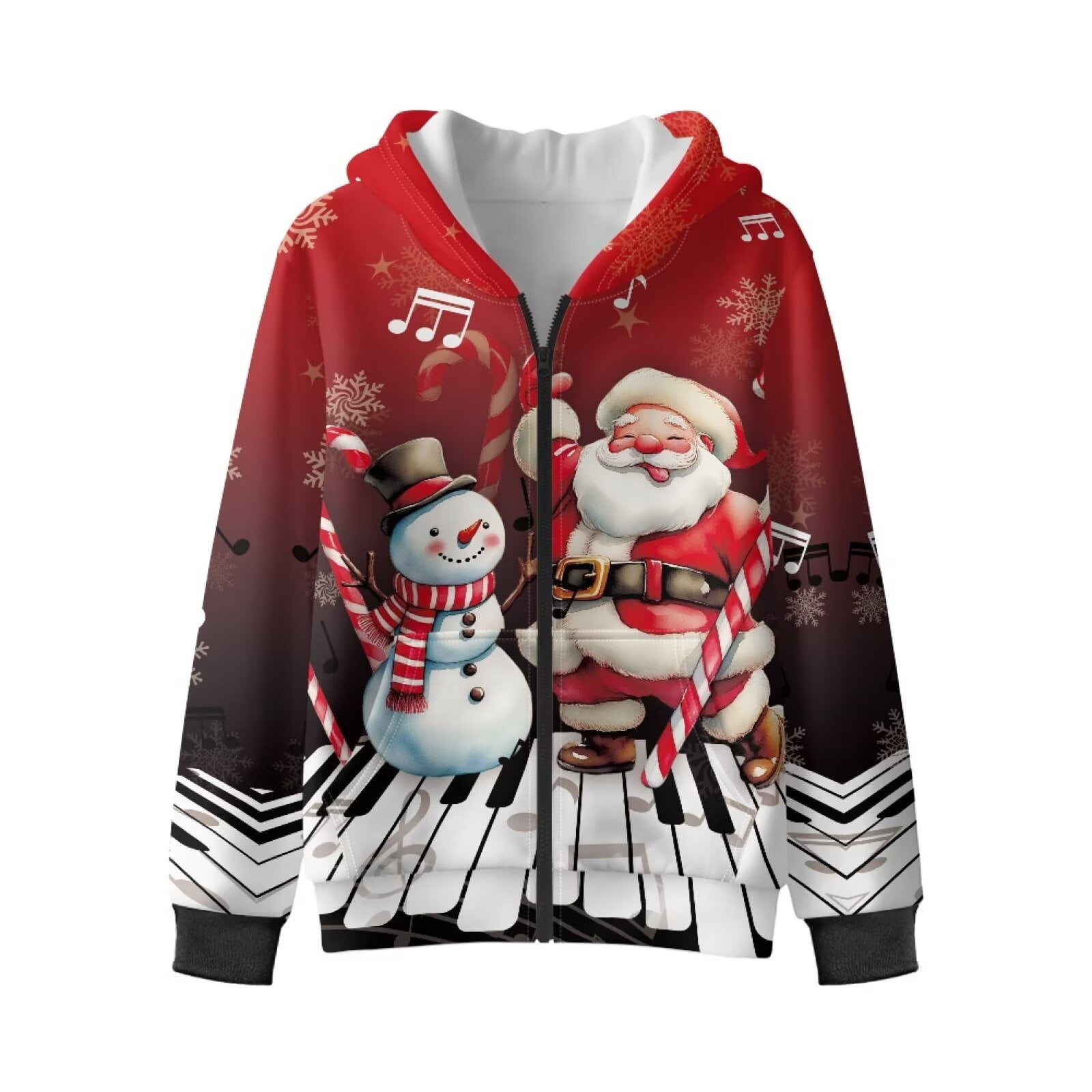 Chririnla Art Running Horse Fuzzy Zip Up Hoodie for Youth and Boys ...