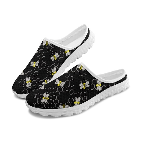 Chririnla Bees Honeycomb Mesh Slip On Shoes Mesh, EVA Quick Dry ...