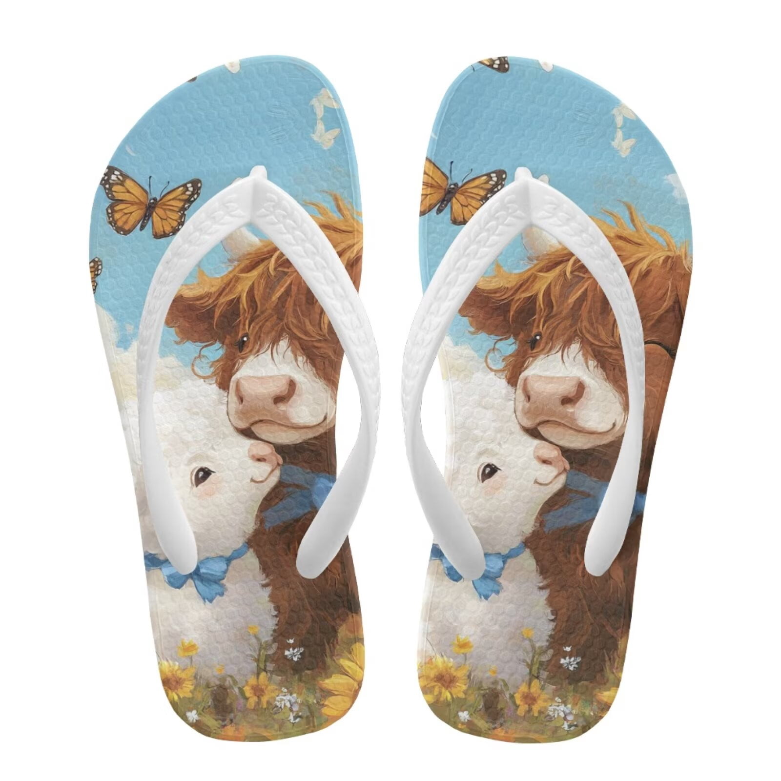Chririnla Boys and Girls Flip Flops Slip on Cute Beach Sandals Little ...