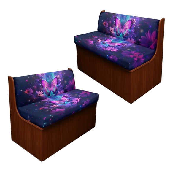Chririnla Butterfly Decor RV Dinette Cushion Covers 4 Piece Camper ...