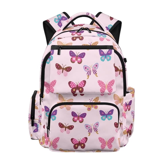 Chririnla Butterfly Print Kids School Bag Waterproof Daypack High ...