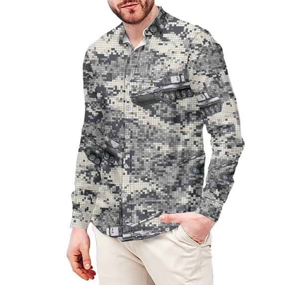 Chririnla Camo Tank Mens Dress Shirt Casual Athletic T-Shirt Tee Tops ...