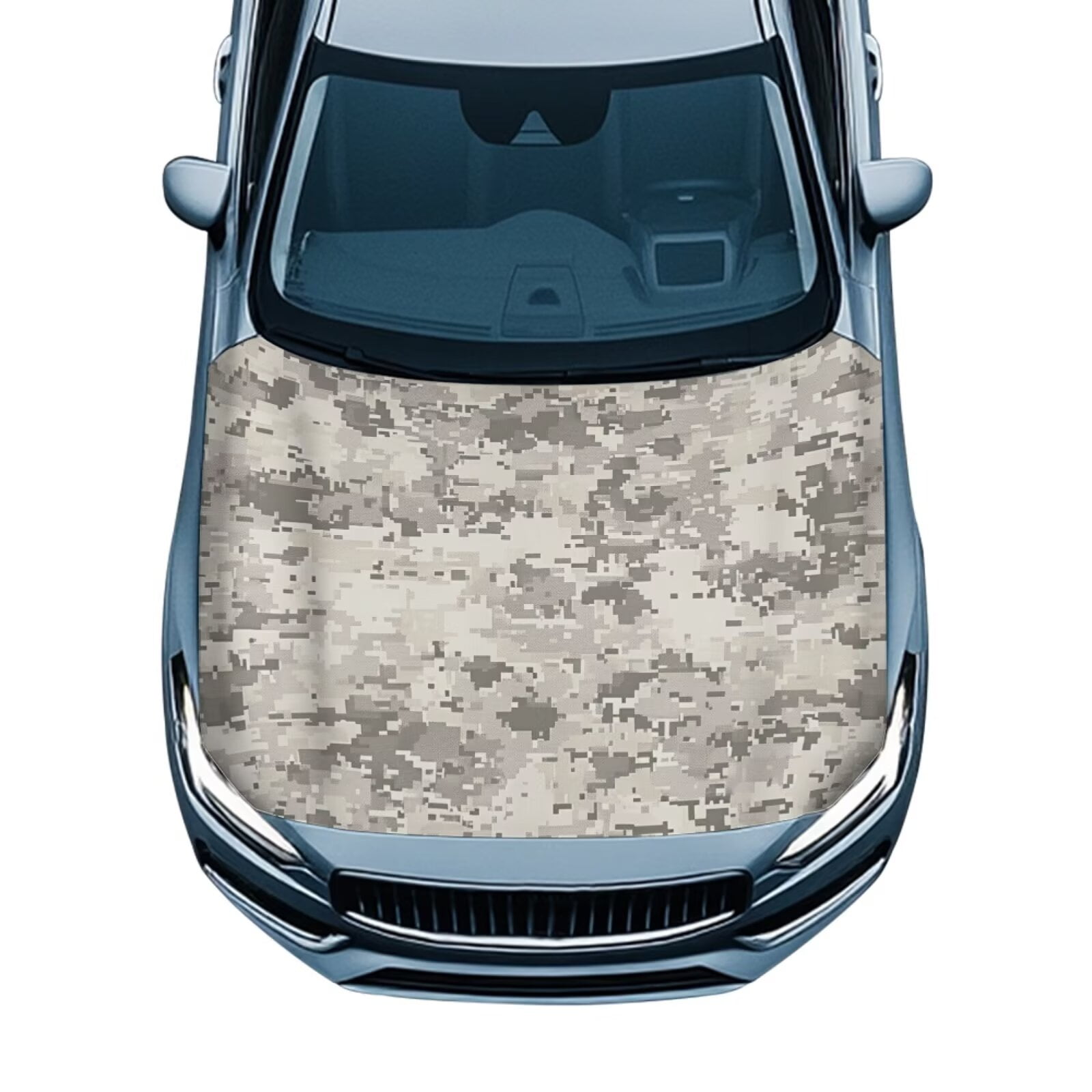 Chririnla Camouflage Car Hood Cover Hood Covers for Cars Removable ...