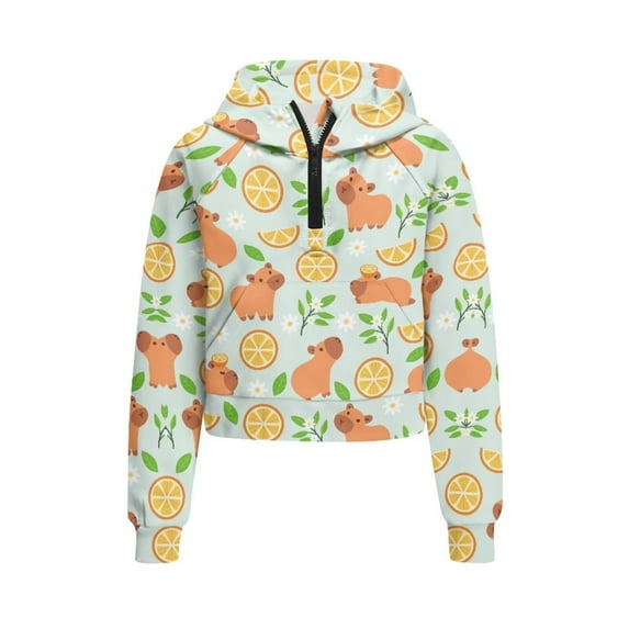 Chririnla Cartoon Capybara Print Comfy Casual Lightweight with Pocket ...