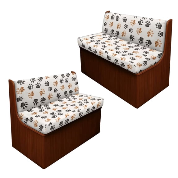Chririnla Cute RV Dinette Cushion Covers Puppy Paws Print RV Couch ...