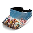 Chririnla Derby Horse Racing Pattern Adjustable Strap Sun Visor Cap for ...
