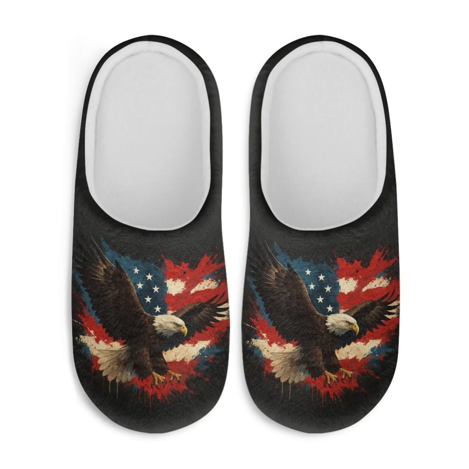 Chririnla Eagle American Flag Guest Slippers Anti-slip Non-slip Slip On ...