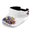 Chririnla Eagle Pattern Design Adjustable Athletic Visor Cap, Polyester ...