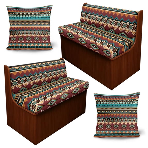 Chririnla Ethnic Tribe Geometric Motorhome Rv Dinette Cushion Covers 6 ...