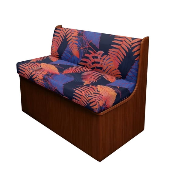 Chririnla Fern Leaf Pattern 2PCS Non-Slip RV Dinette Booth Seat Covers ...