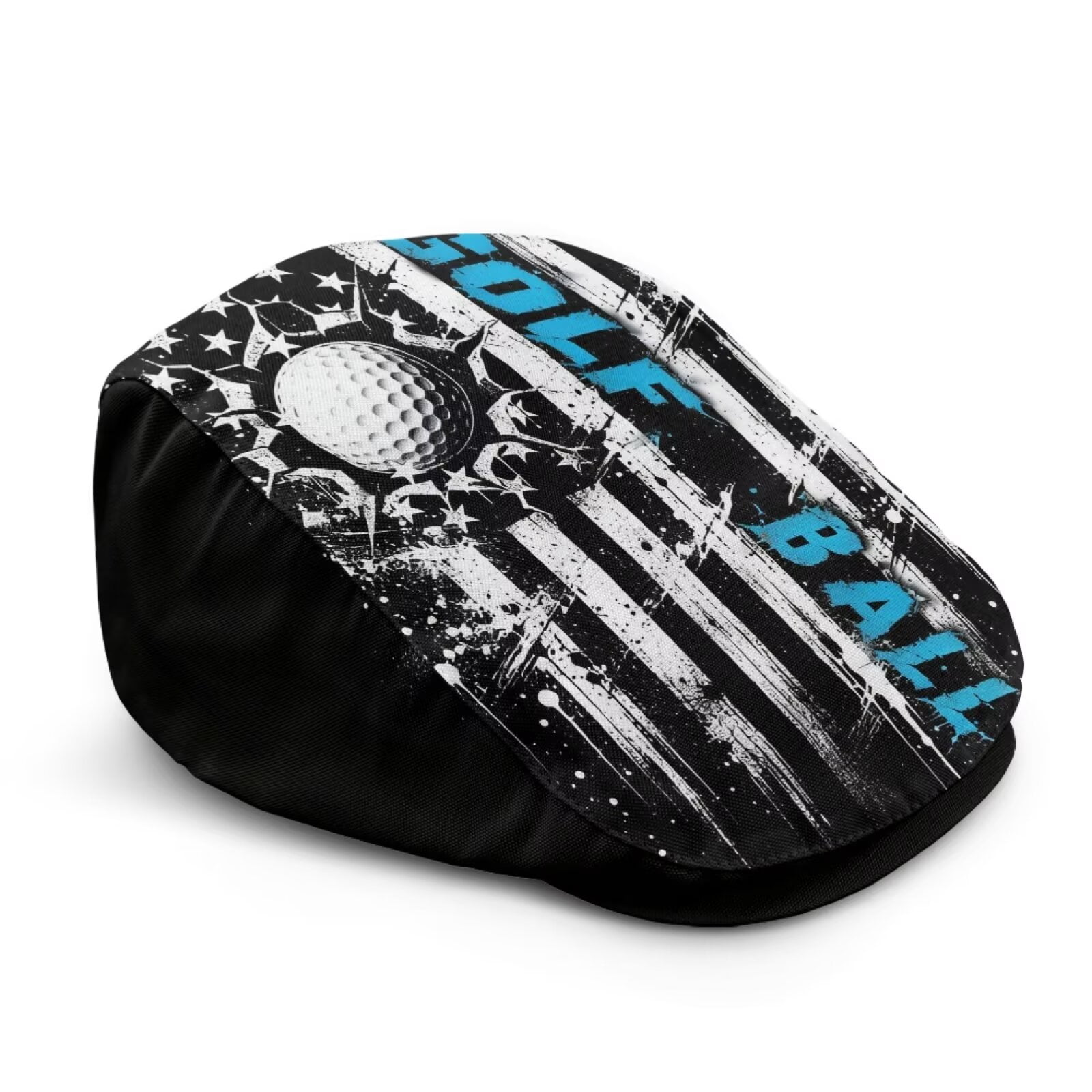 Chririnla Golf Ball Black Flag Newsboy Flat Cap Women Men Gatsby Ivy ...