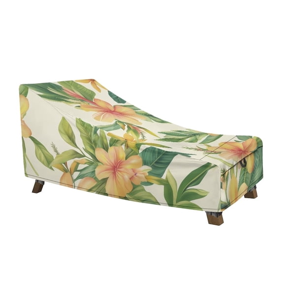 Chririnla Hawaiian Pool Lounge Chaise Cover Palm Tree Sailboat Patio ...