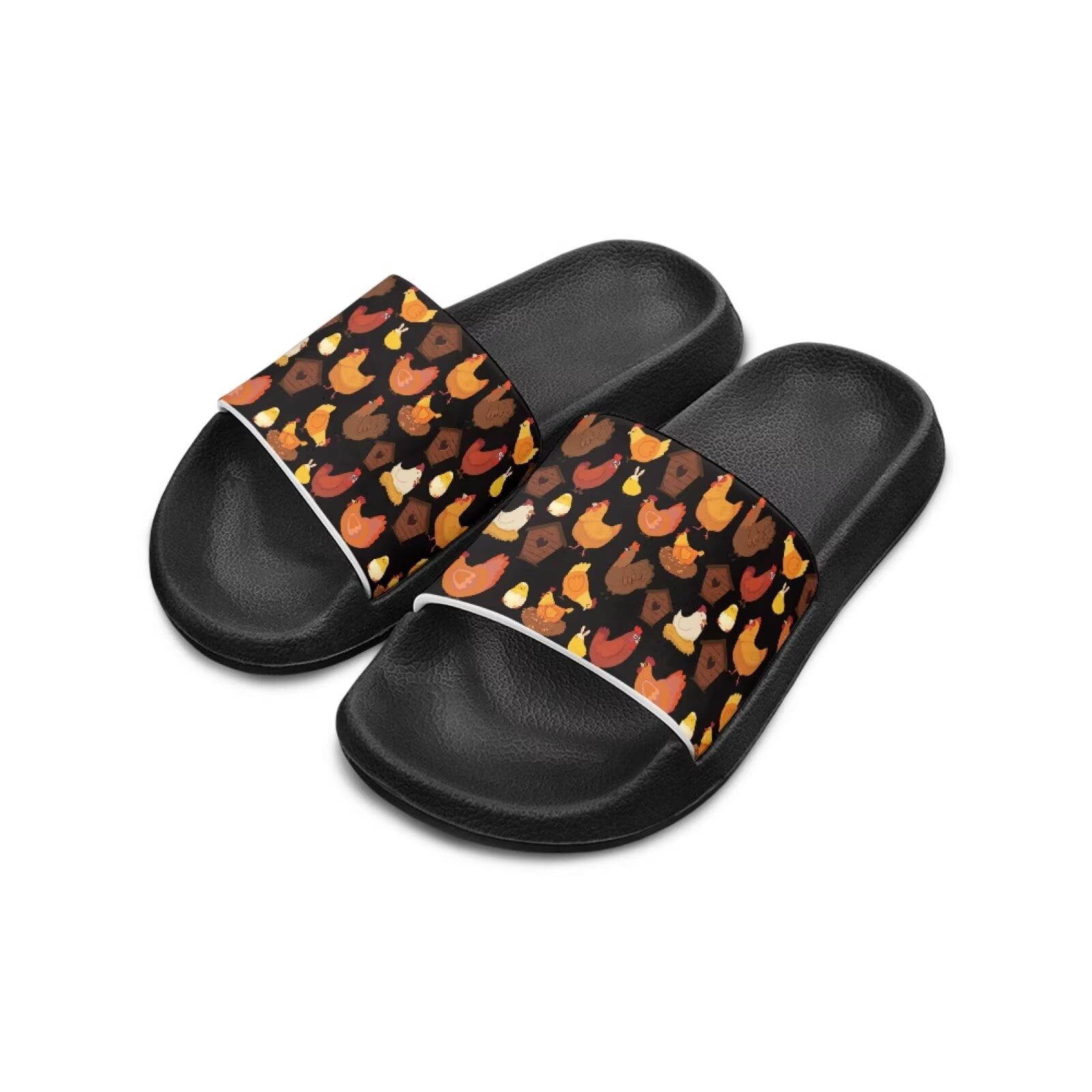Chririnla Henhouse Chicken Summer Slippers for Girls Kids Slide Sandals ...