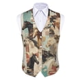 Chririnla Horse Suit Vest for Men V Neck Causal Vests Retro Style ...
