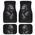 Chririnla Lion Pattern Car Floor Mats Full Set Anti-Slip Front Rear Car ...
