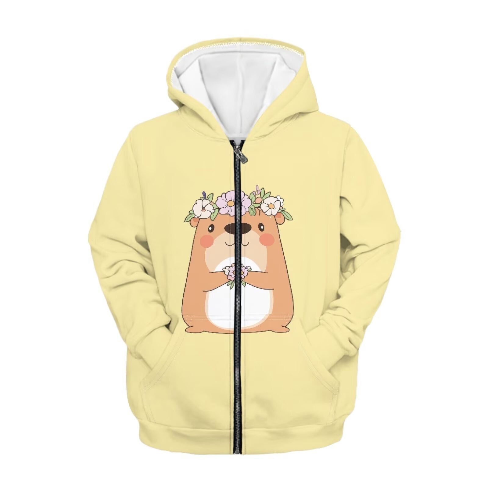 Chririnla Planet Axolotl Kids Athletic Jacket Zip Up Hooded Long Sleeve ...