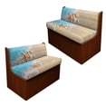 Chririnla RV Dinette Cushion Cover Starfish Printed Camper Couch Covers ...