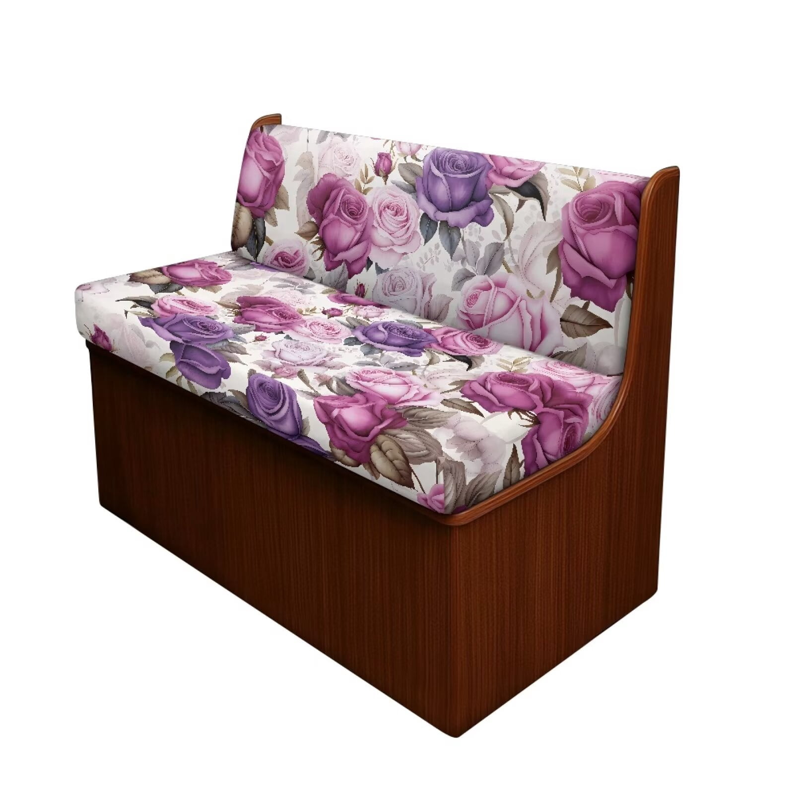 Chririnla RV Dinette Cushion Covers Purple Rose Floral RV Couch Covers ...