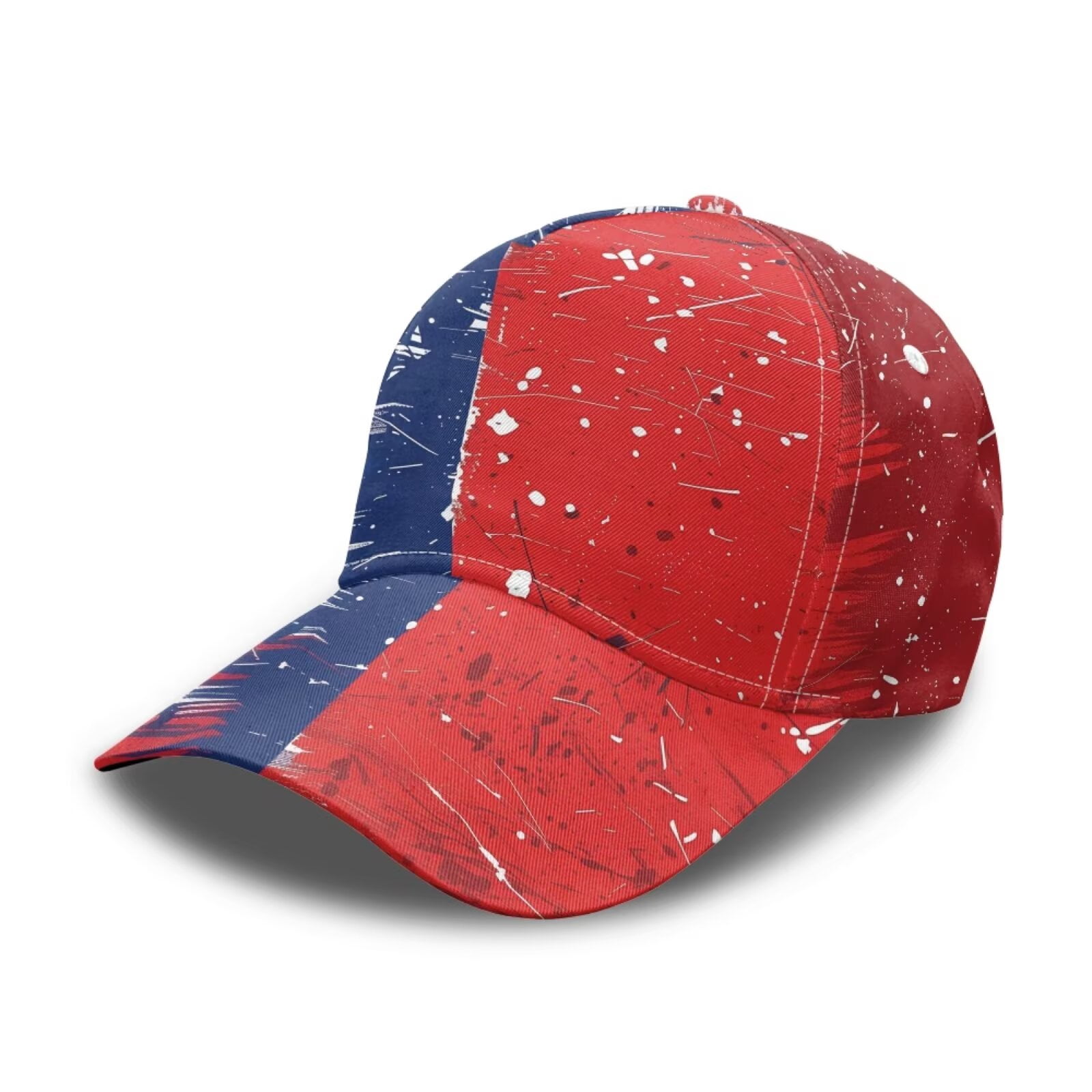 Chririnla Red Blue Print Women's Lightweight Running Cap, Adjustable ...