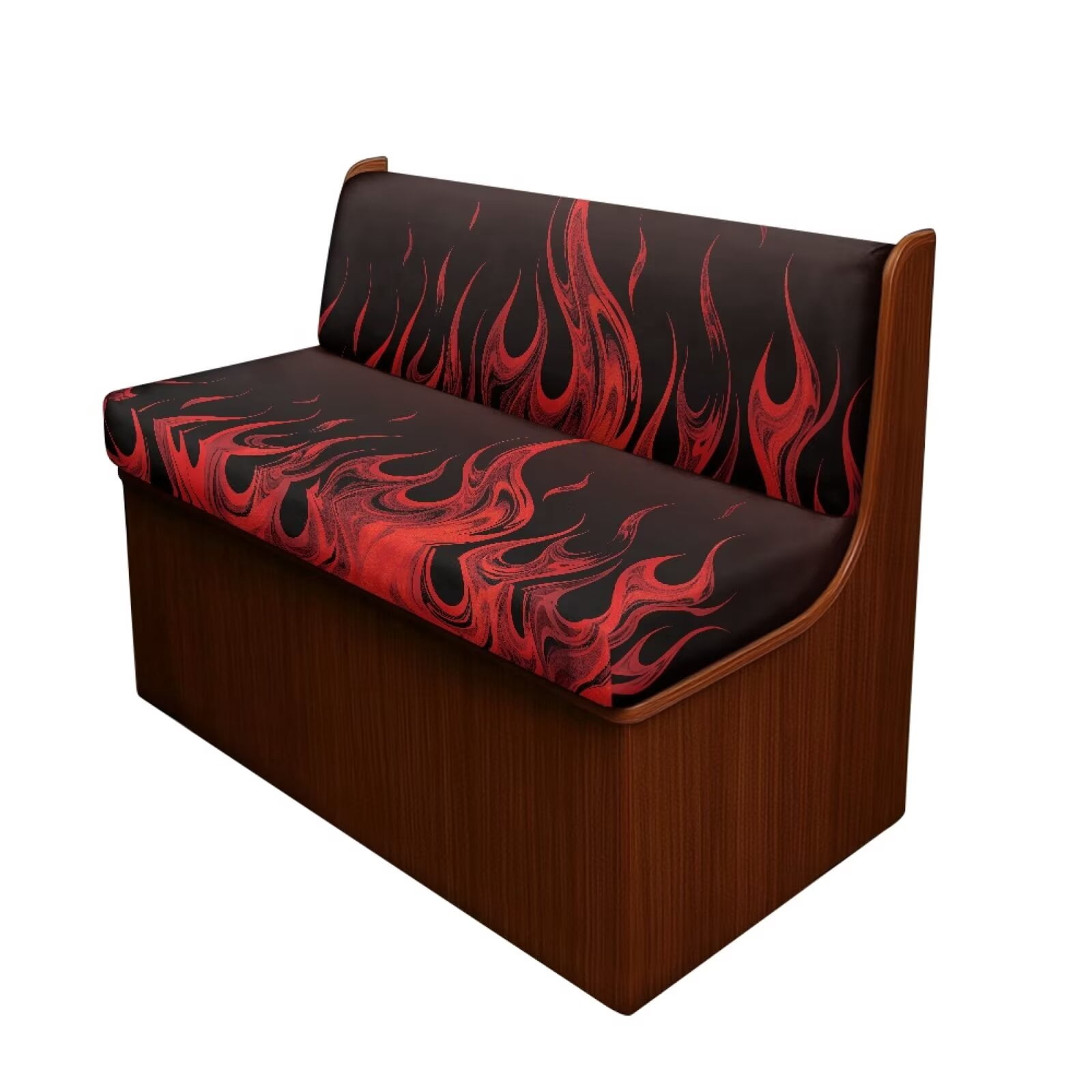 Chririnla Red Flame Print Dinette Cushion Covers Stretch Washable RV ...