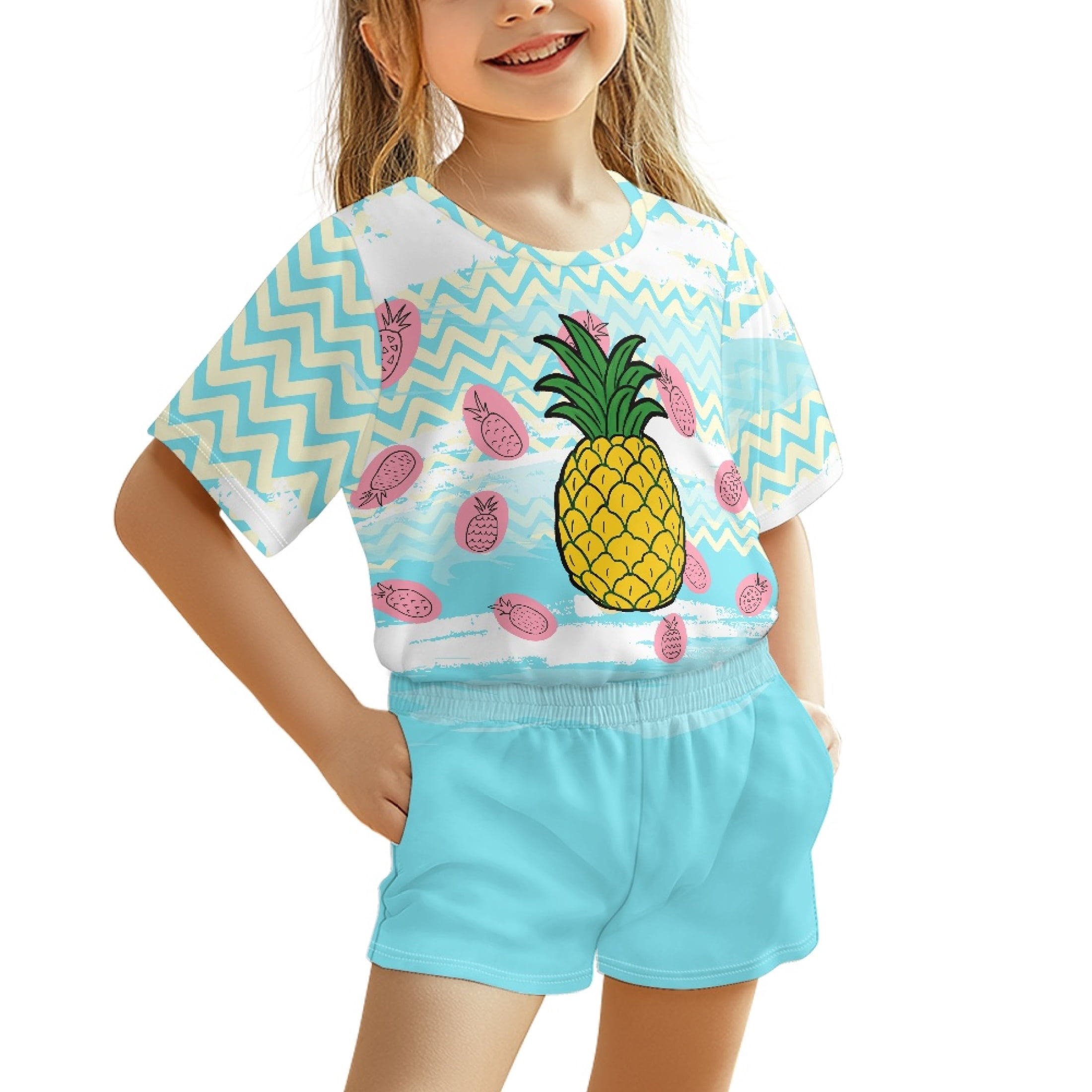 Chririnla Short Fiber Jersey Kids Outfit Set for Outdoor Play ...