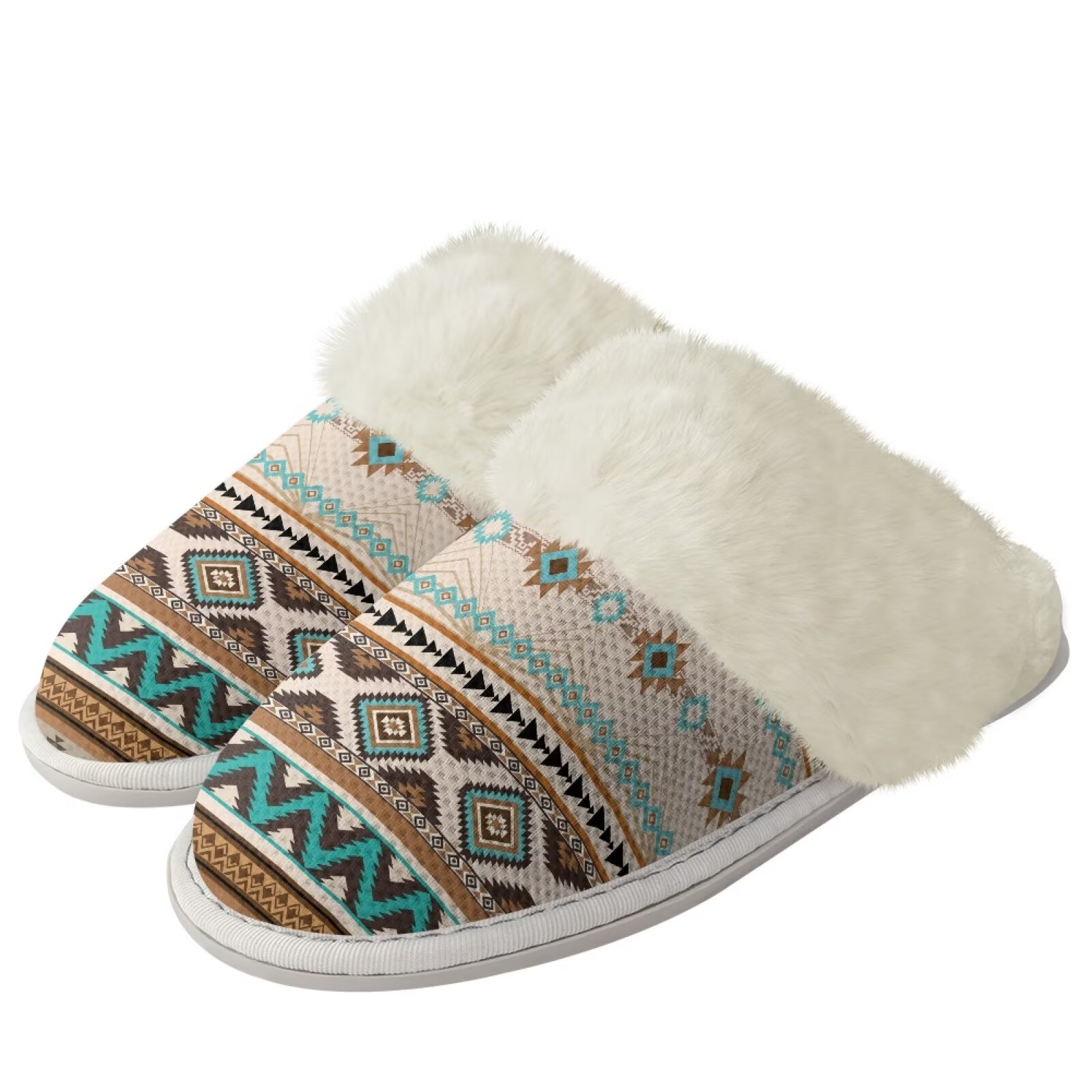 Chririnla Southwestern Aztec Tribal Cotton House Slippers for Women ...