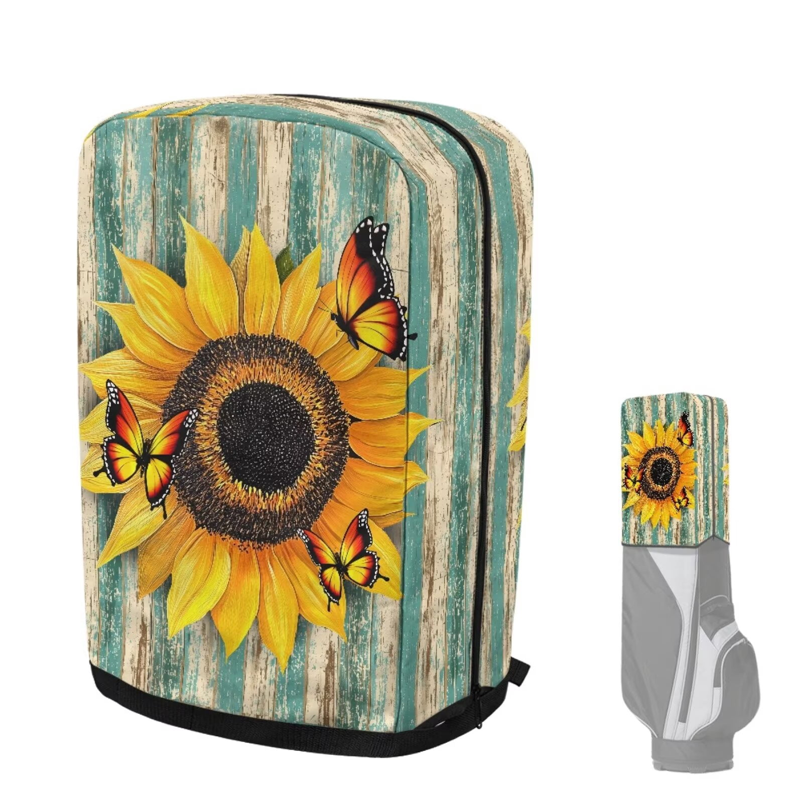 Chririnla Sunflower Golf Bag Cover Hood Dustproof & Waterproof ...