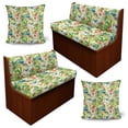 Chririnla Tropical Hawaii Print 2 Set RV Dinette Cushion Covers Booth ...