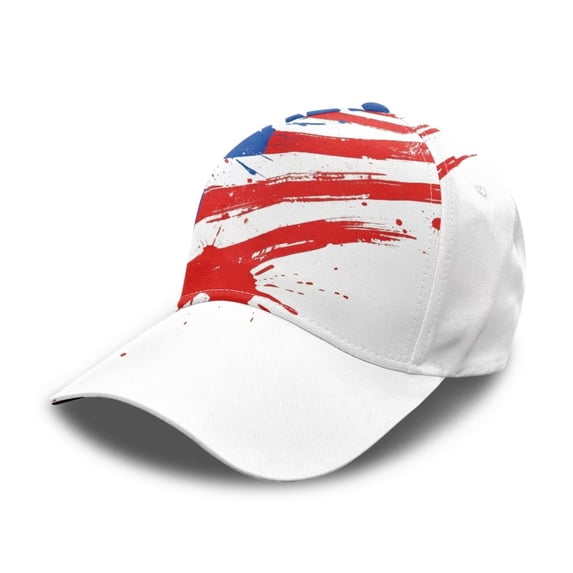 Chririnla Women's Baseball Cap with USA Flag Graffiti Print, Breathable ...