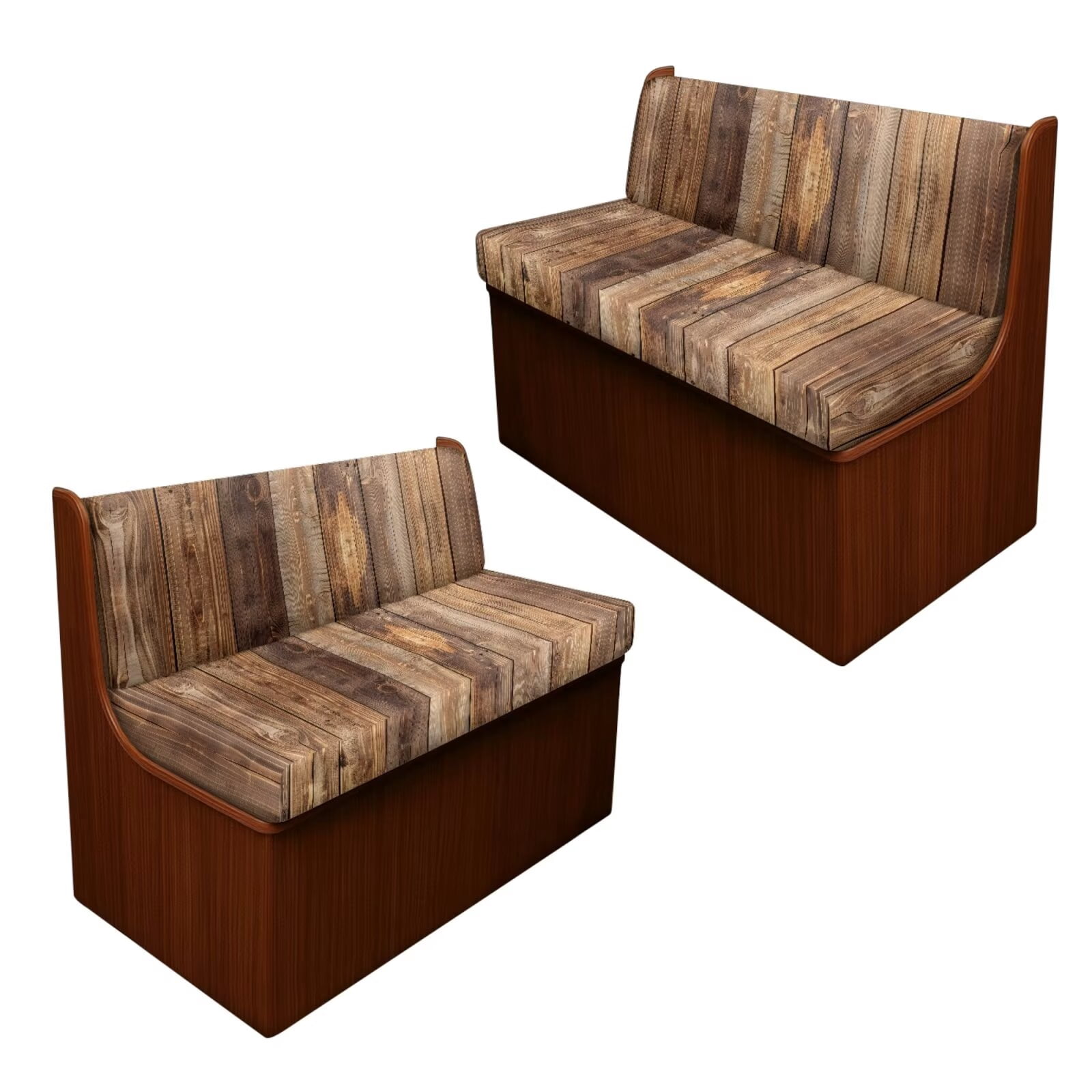 Chririnla Wood Grain Print RV Dinette Cushion Covers, Stretch Camper ...