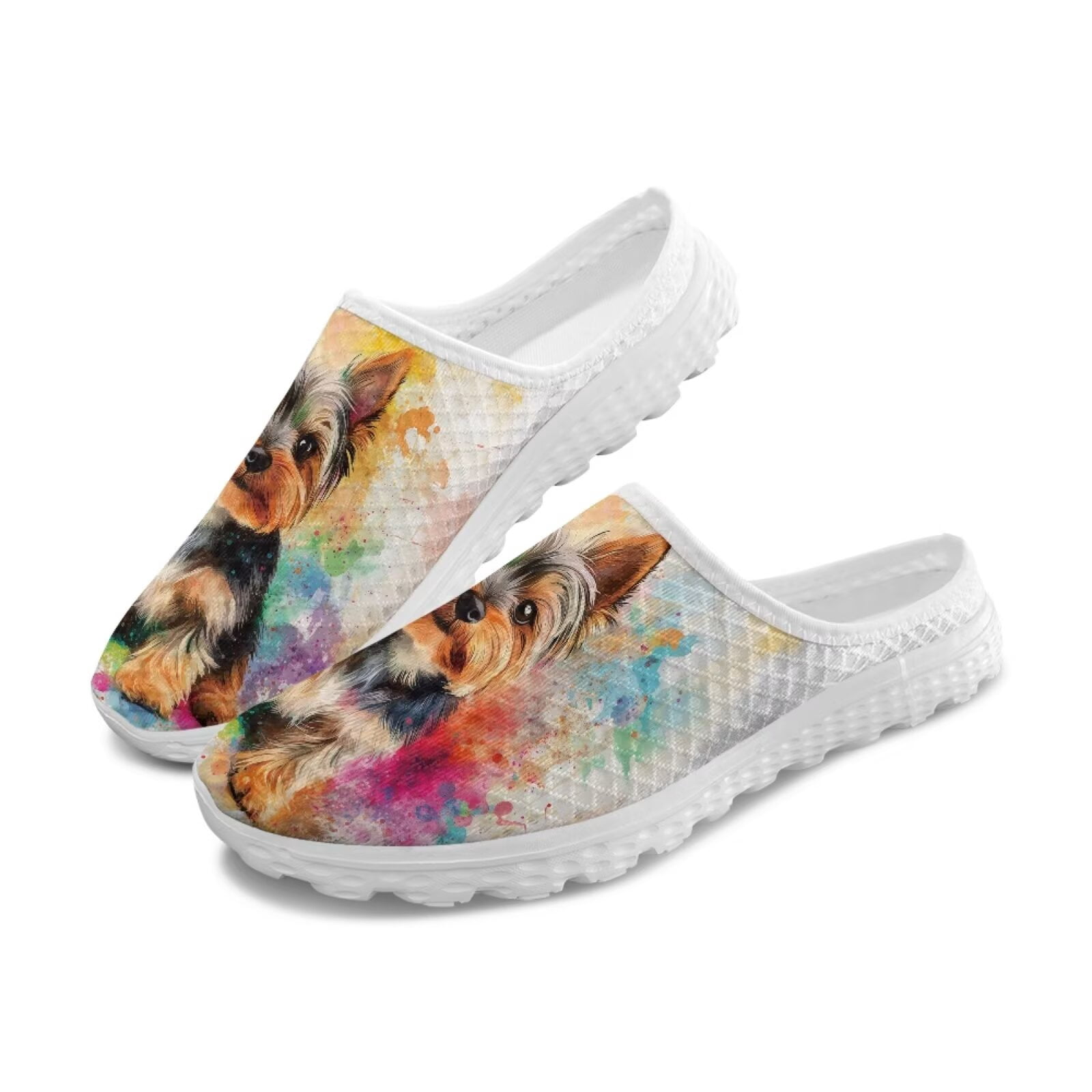 Chririnla Yorkshire Terrier Puppy Shoes Women's Backless Walking ...