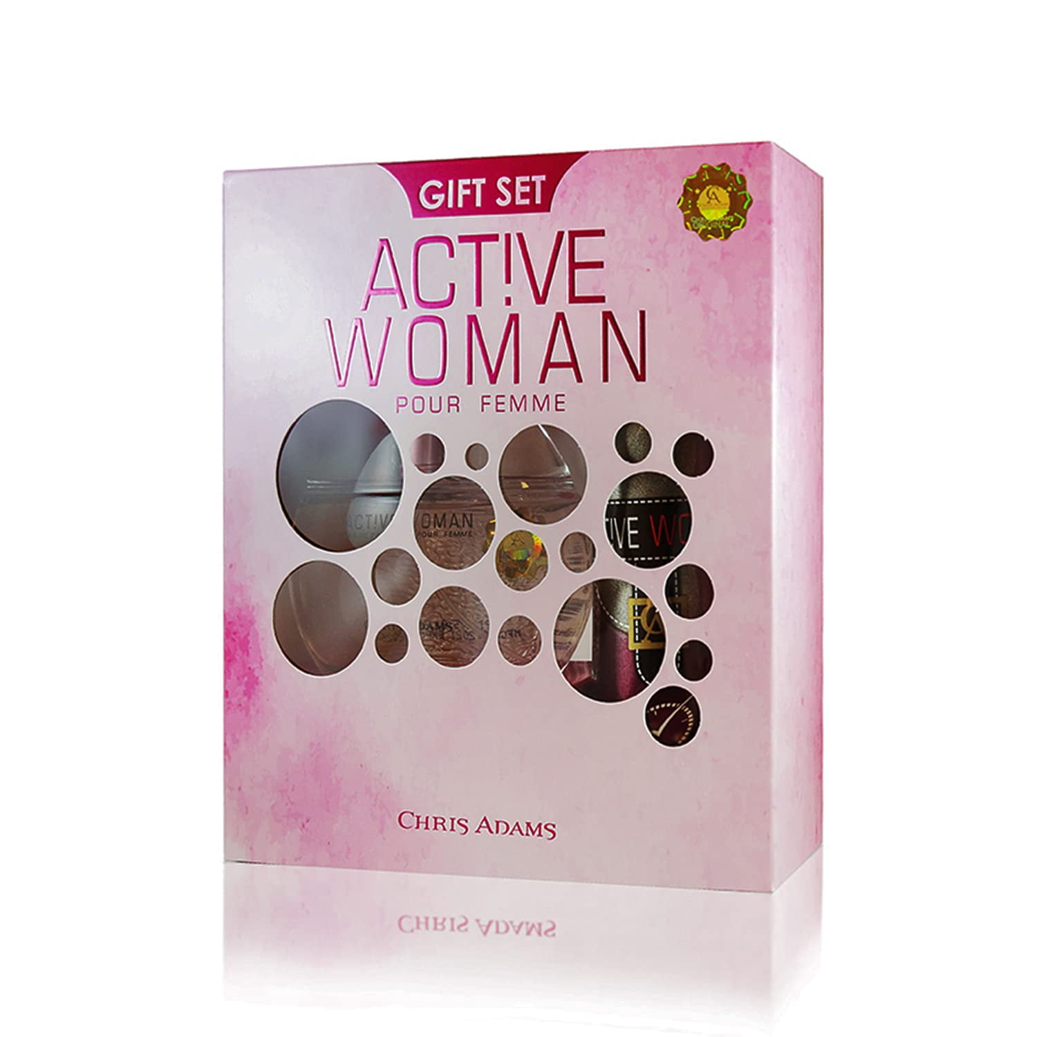 Chris Adams Gift Set - Active Woman | Eau De Parfum 80ml, 2.7 Fl.oz. & Deodorant Body Spray ...