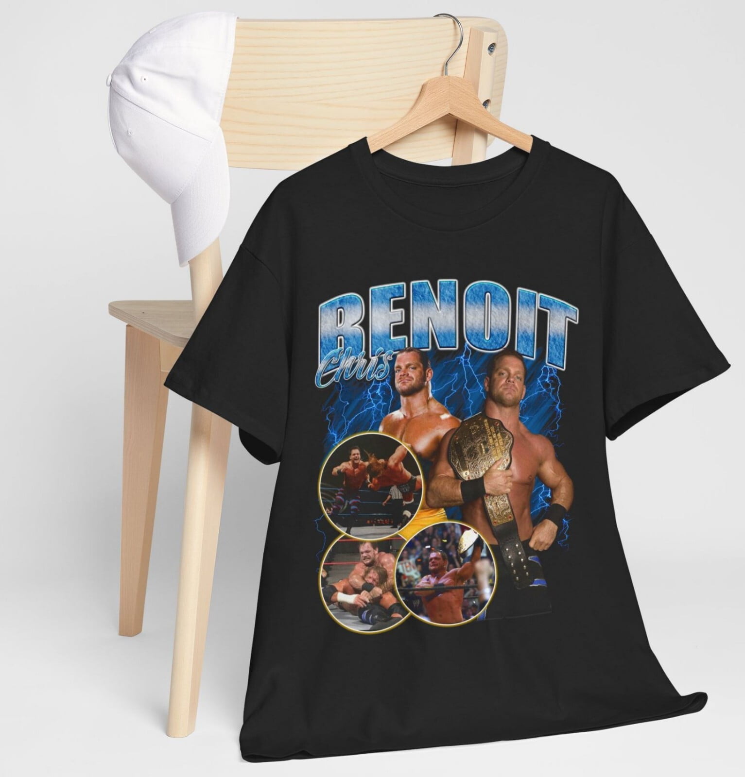 Chris Benoit 90s WCW, Retro Vintage T Shirt - Walmart.com