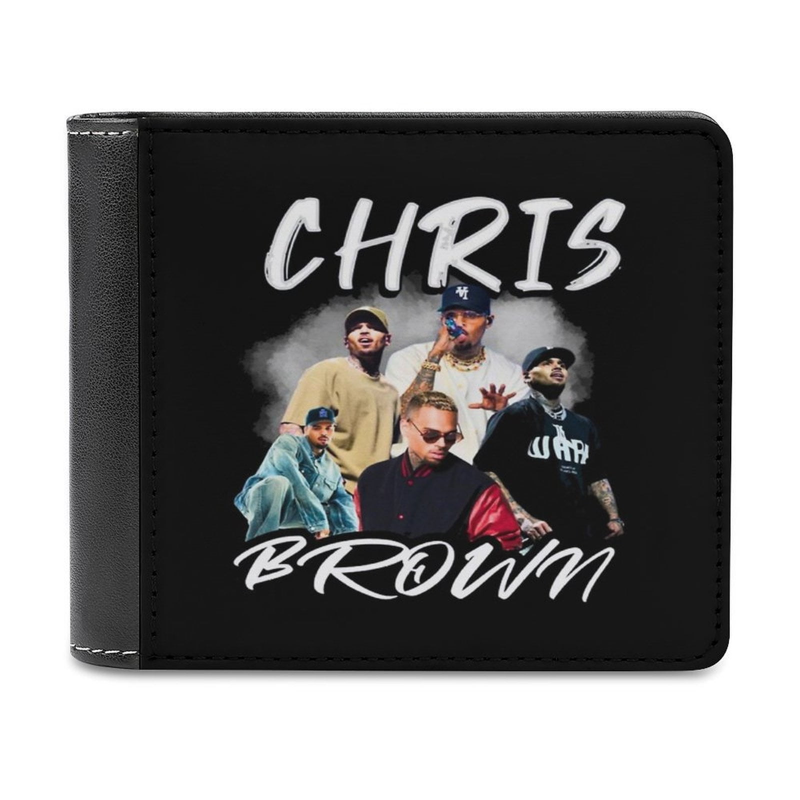 Chris Bro-w Wallet for Men Leather Purse Clutch Card Holders Travel ...