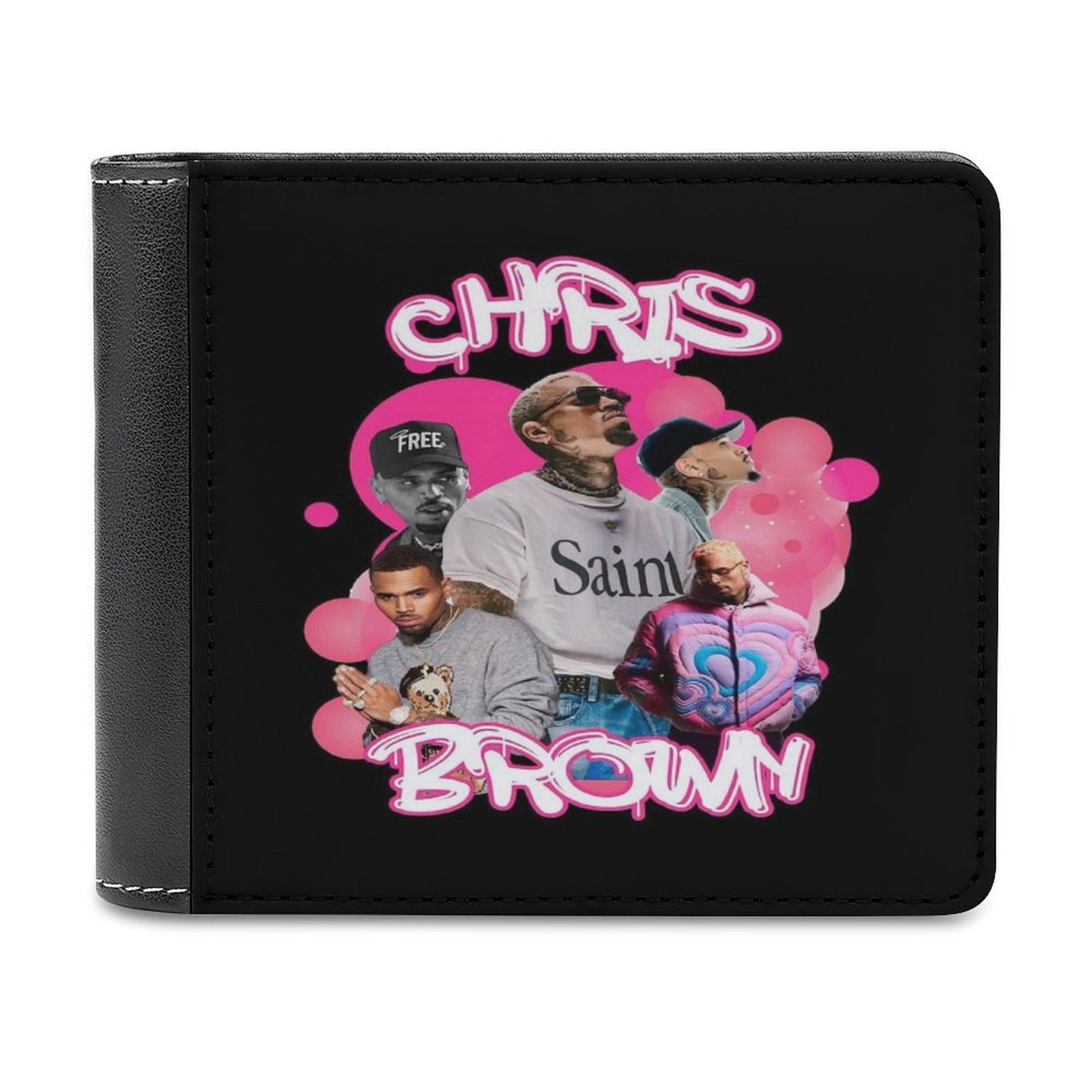 Chris Bro-w Wallet for Men Leather Purse Clutch Card Holders Travel ...