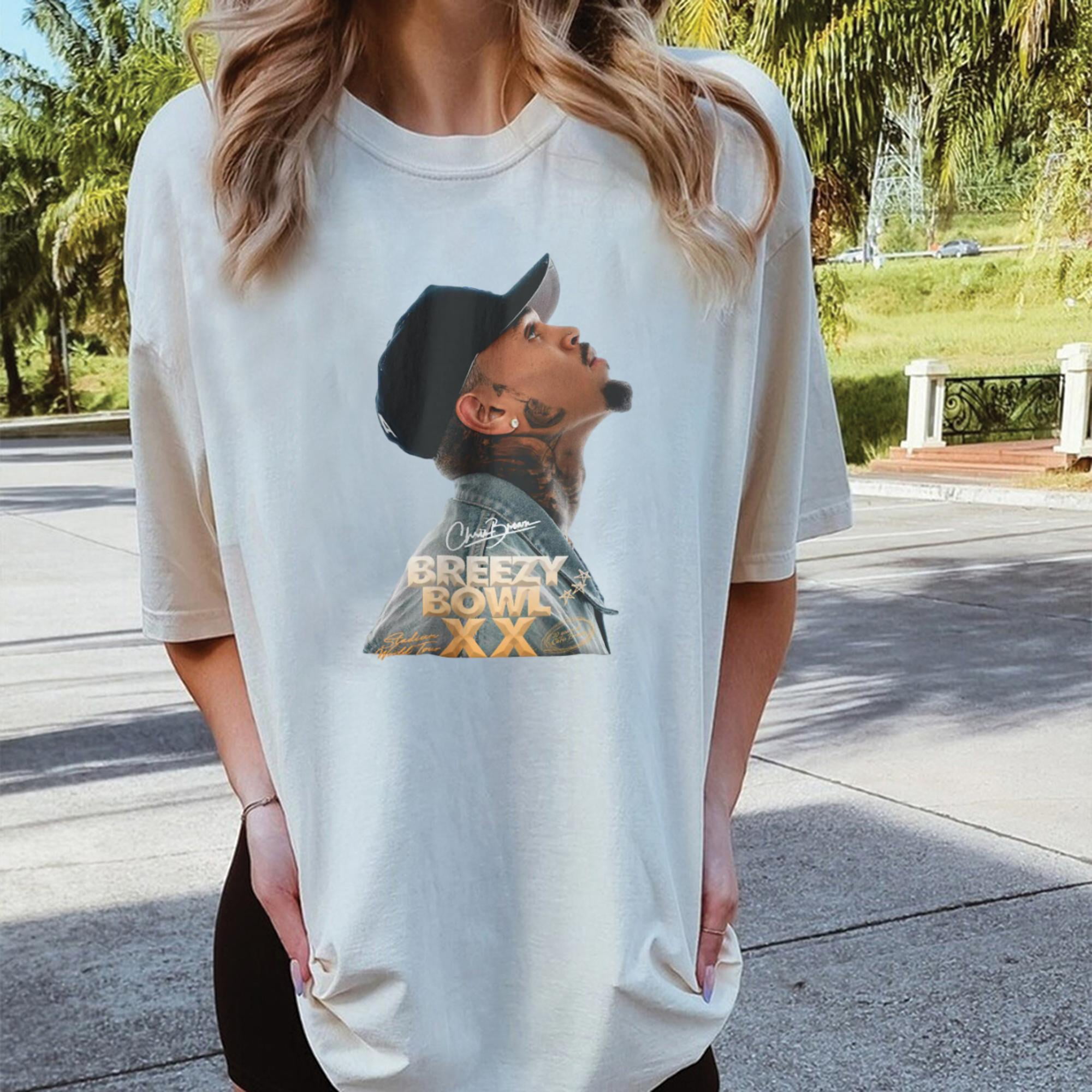 Chris BroOwn Breezy Bowl XX Tour T-Shirt Hip Hop Streetwear - Walmart.com