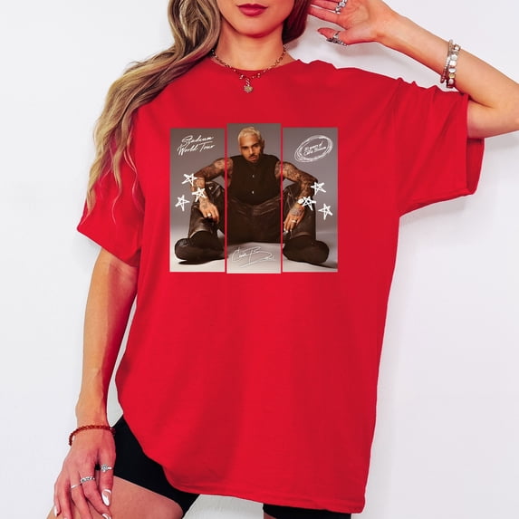 Chris Brown 2025 Breezy Bowl XX Tour Shirt, Vintage Concert T-Shirt ...