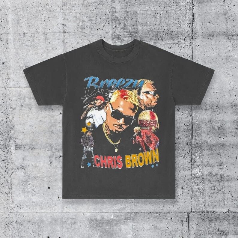Chris Brown 4 11:11 Breezy Head Under the Influence 1111 Tour Merch ...