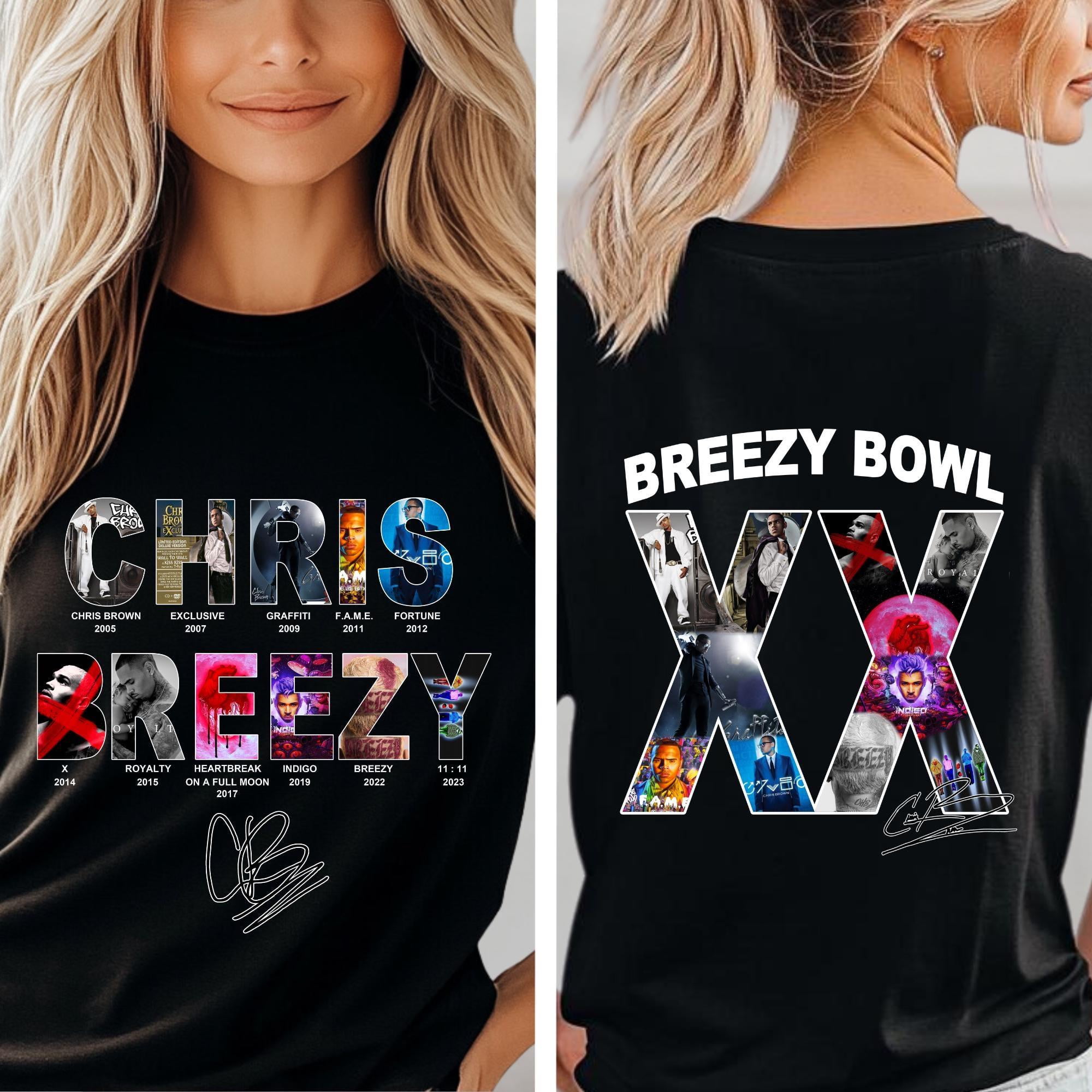 Chris Brown Breezy Bowl XX Shirts, Concert Shirts, Black Culture Shirts ...