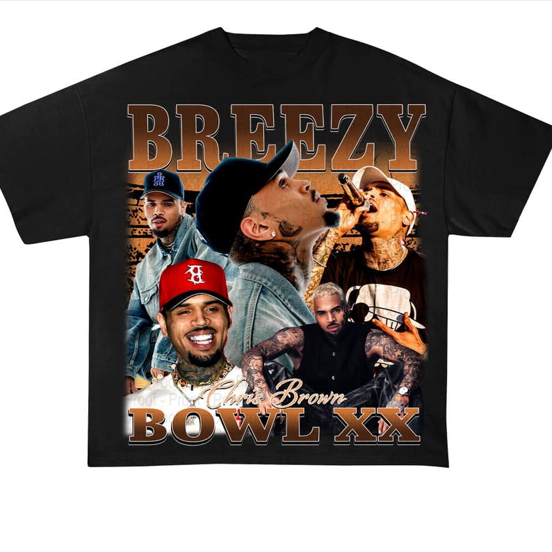Chris Brown Breezy Bowl XX Tour 2025 Design, High-Resolution Graphic ...