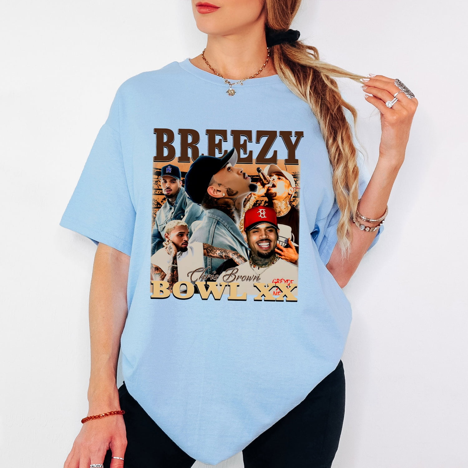 Chris Brown Breezy Bowl XX Tour 2025 Shirt, World Tour Concert Vibe ...