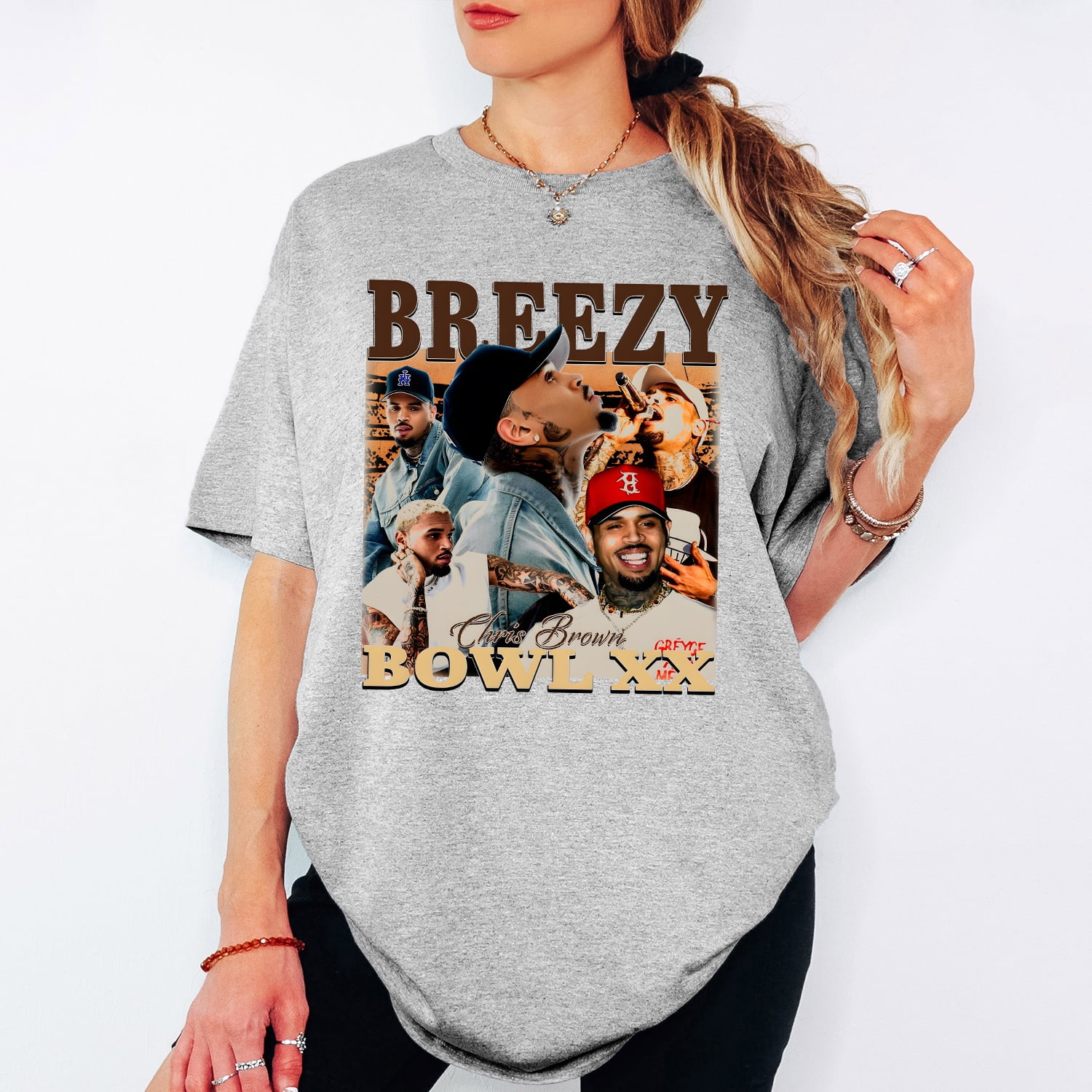 Chris Brown Breezy Bowl XX Tour 2025 Shirt, World Tour Concert Vibe ...