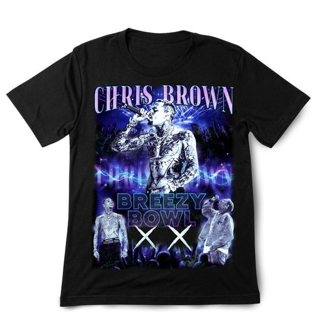 Chris! Brown! Breezy Bowl XX Tour 2025 Shirt, R&B Concert Graphic for ...