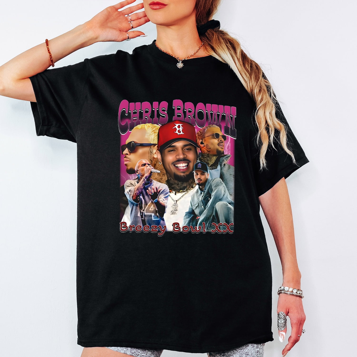 Chris Brown Breezy Bowl XX Tour T-Shirt – Album Art Tee, Fan Gift ...