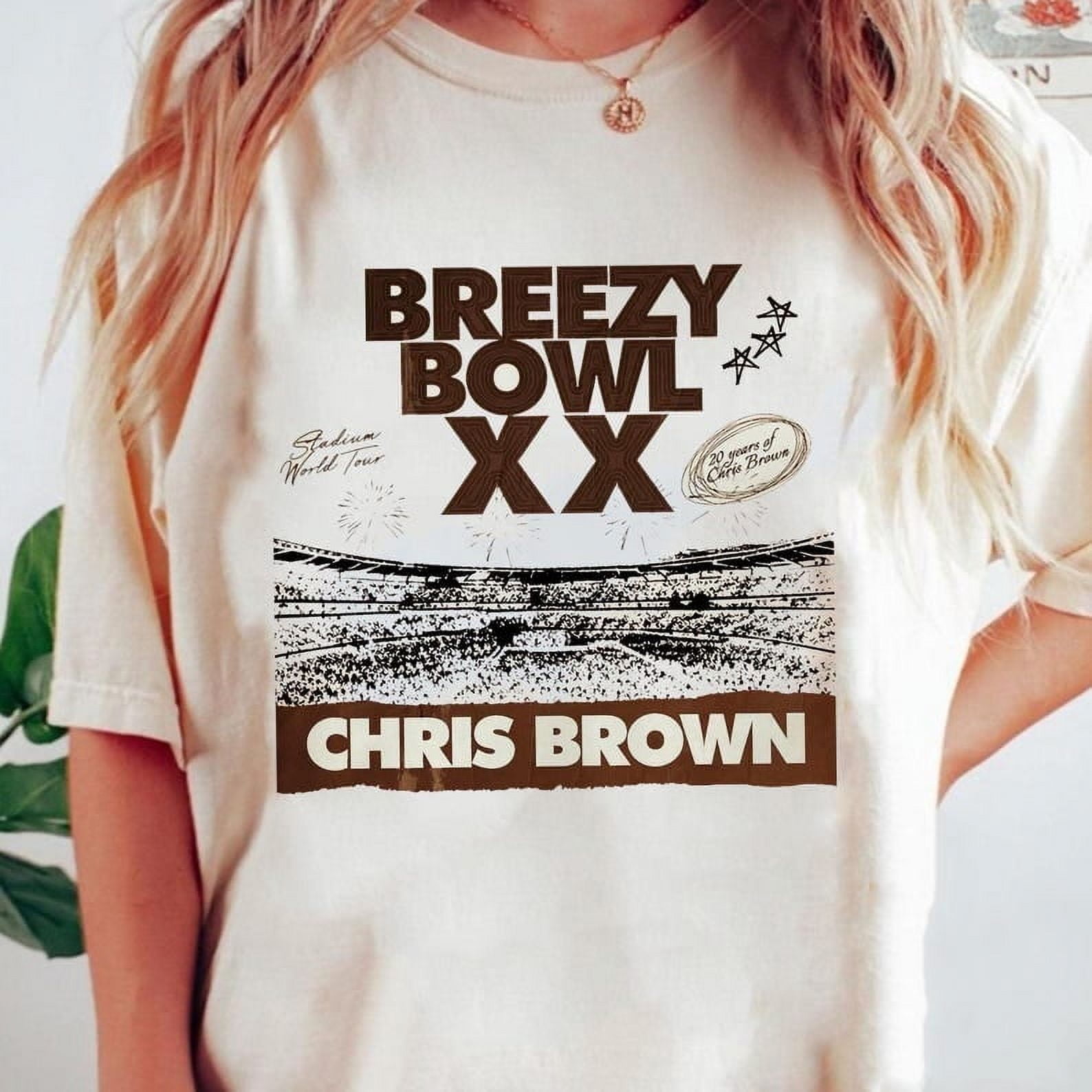 AMERICA'S HAWAIIAN SHIRT Chris Brown Breezy Bowl XX Tour T-Shirt, C ...